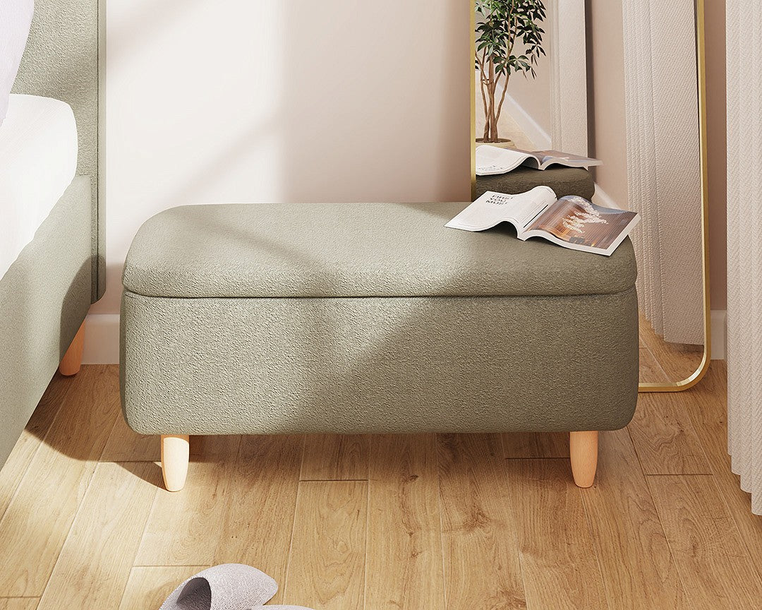 GFW Florence Boucle Ottoman FREE DELIVERY