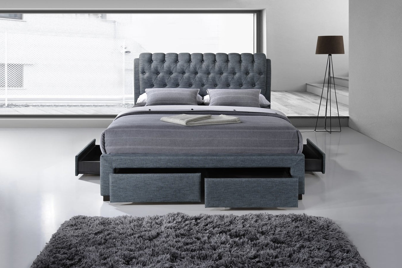 Double Bed Frame With Storage Drawers Trending Now-Better Bed Company