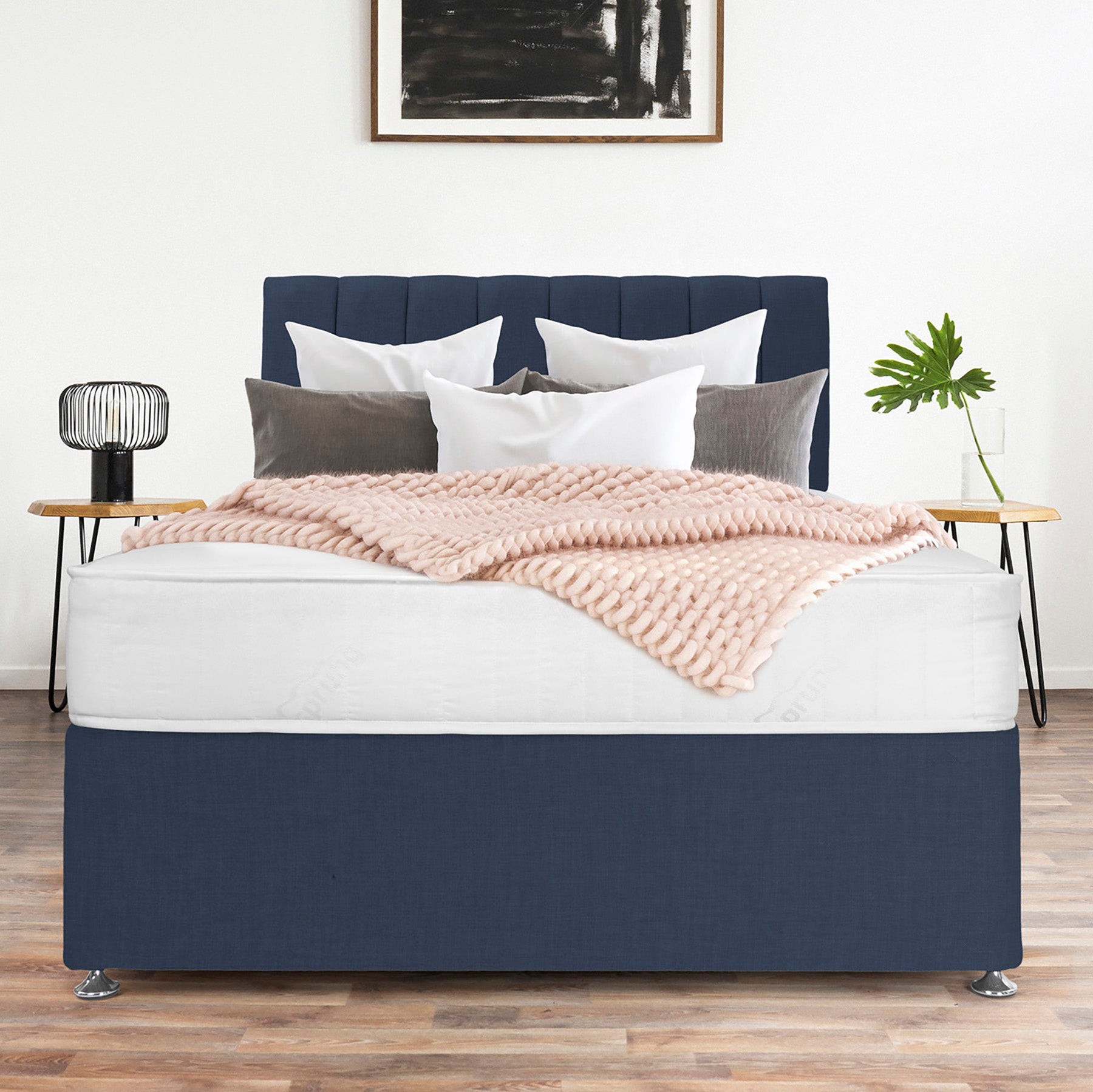 Blue Divan Beds | Navy blue divan bed | Blue divan double bed