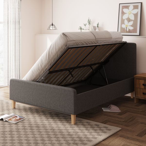 Small Double Side Lift Ottoman Beds | Better Bed Company