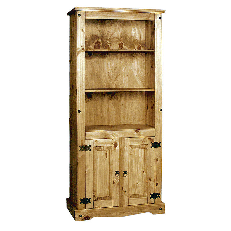 Heartlands Furniture Corona Bookcase with Doors - FREE DELIVERY