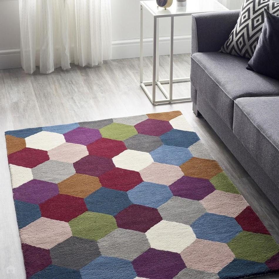 Origins Farah / Hexagon Multi Rug - FREE DELIVERY