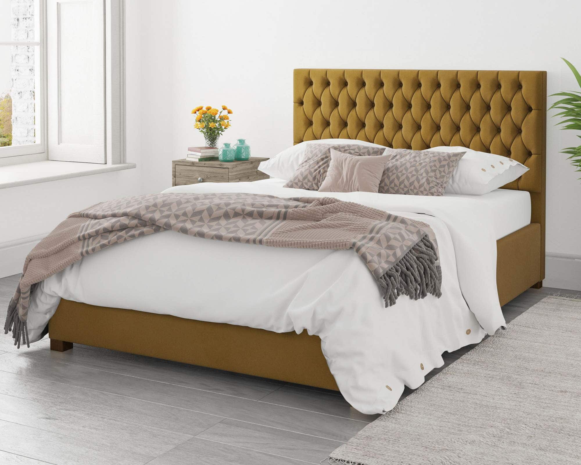 Better Nighty Night Yellow Ottoman Bed - FREE DELIVERY